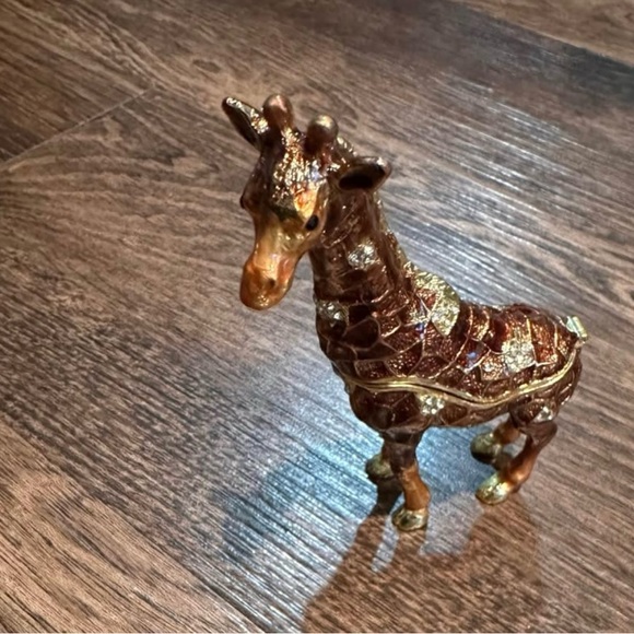 Other | Decorative Giraffe Trinket Box With Gold Accents | Poshmark